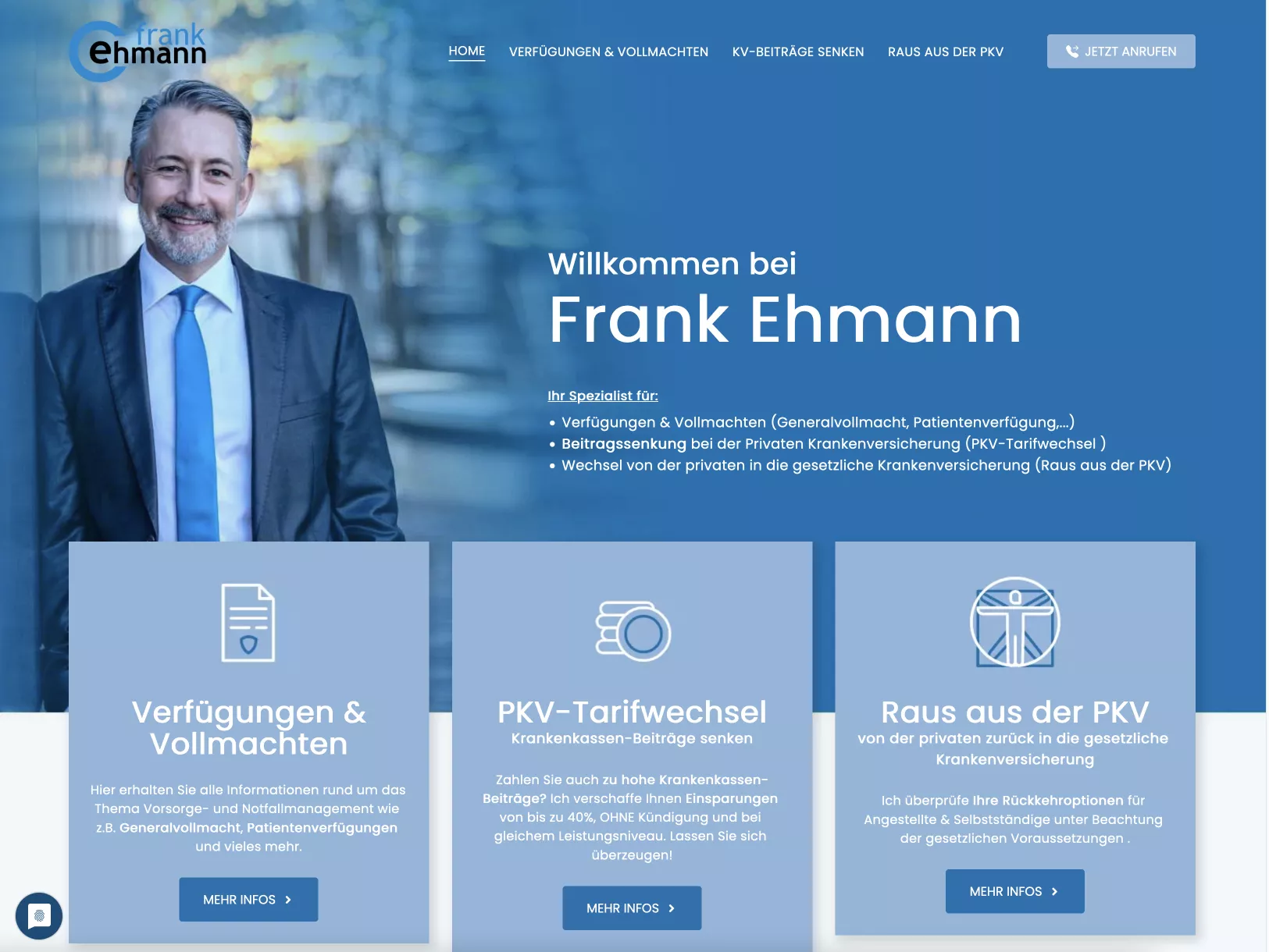 Frank Ehmann - Experte für Vorsorge und Krankenversicherung
